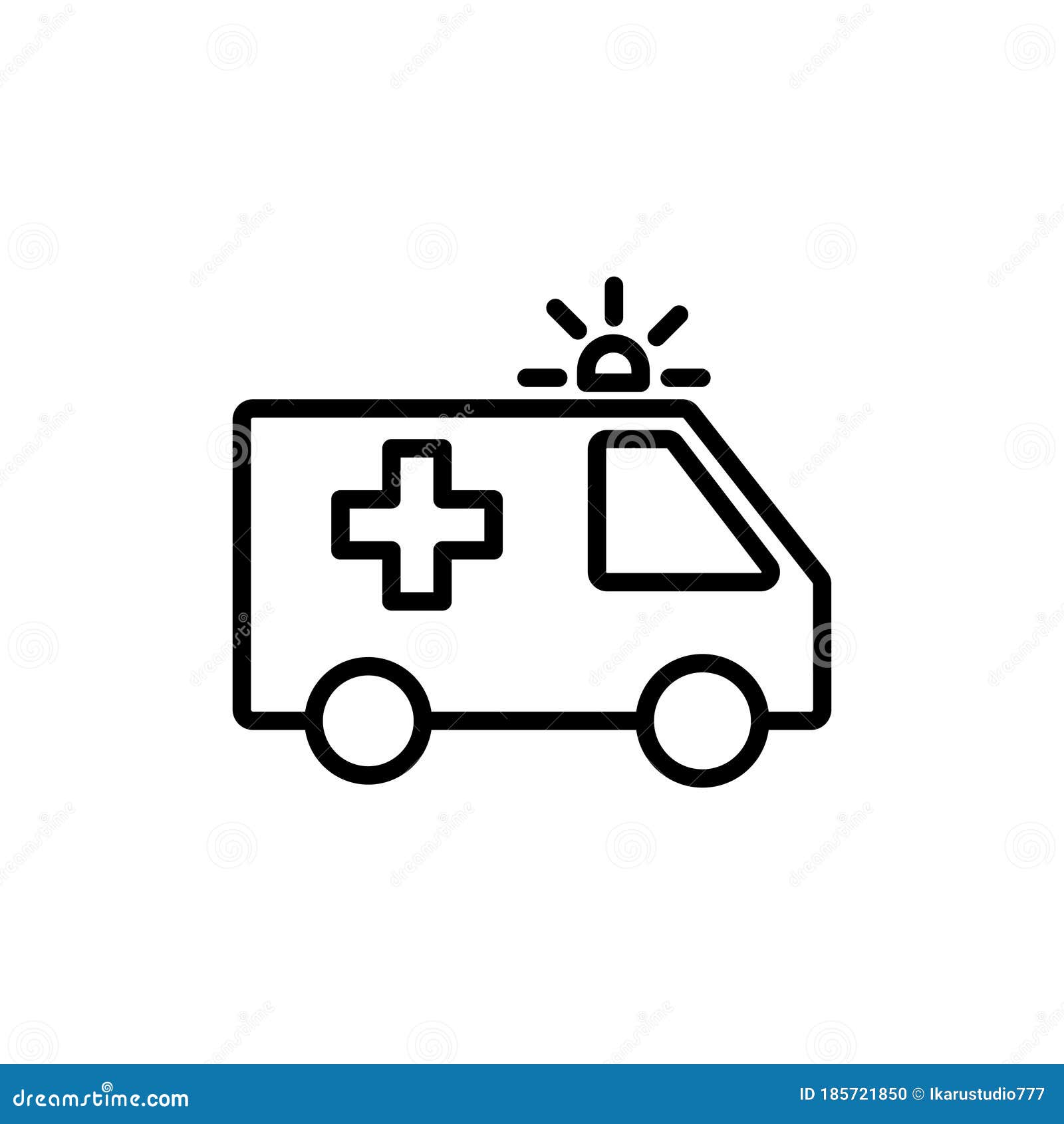 Ambulance Icon Isolated on White Background. Ambulance Icon Design ...