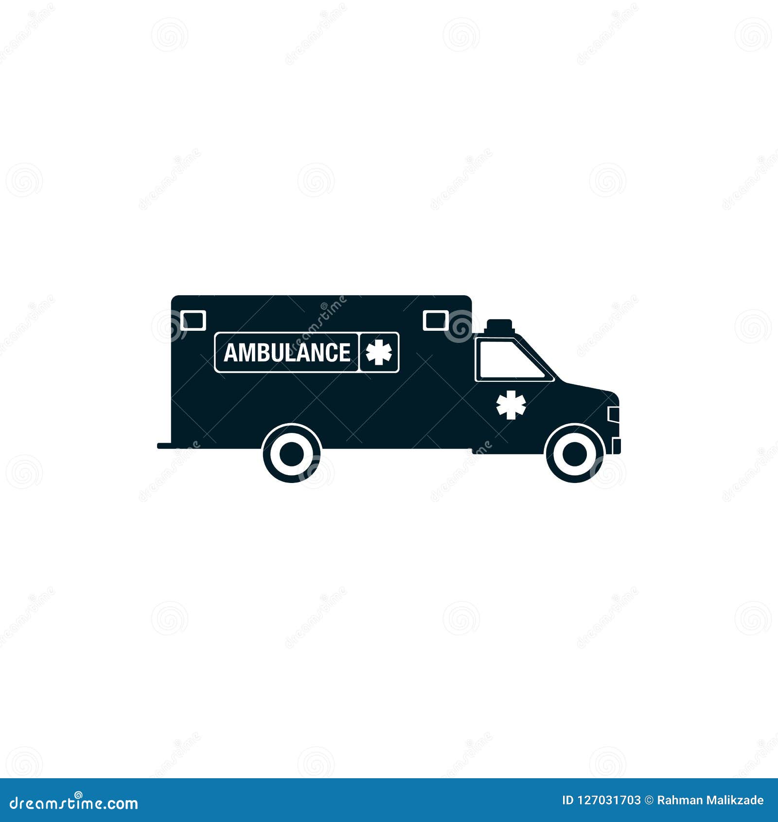 Ambulance Icon and Logo Vector Stock Vector - Illustration of doctor ...