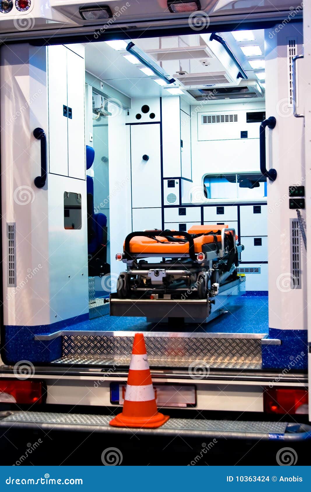 Ambulance Interior stock photo. Image of accident, medical - 10363424