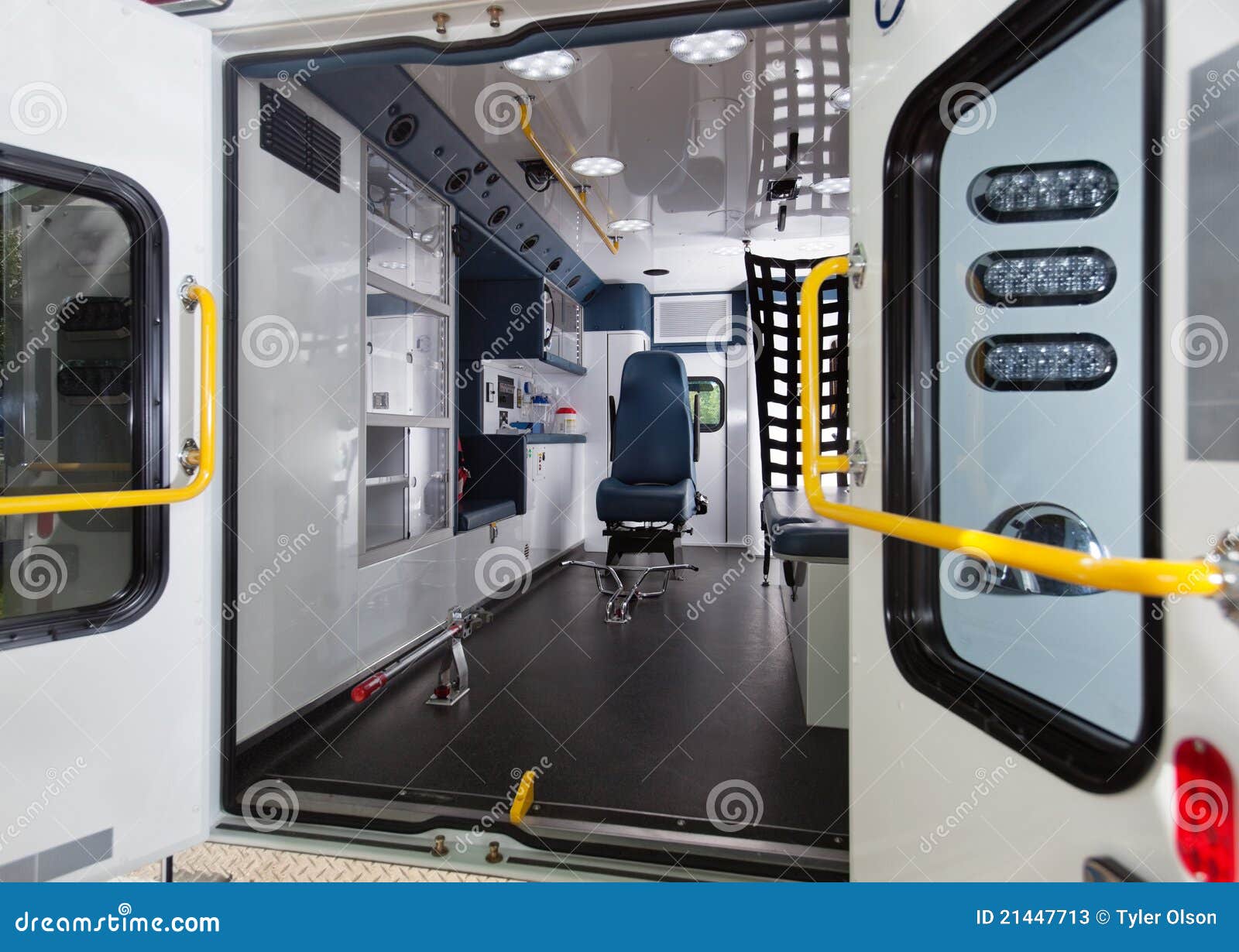 Ambulance Interior stock image. Image of paramedic, transportation ...