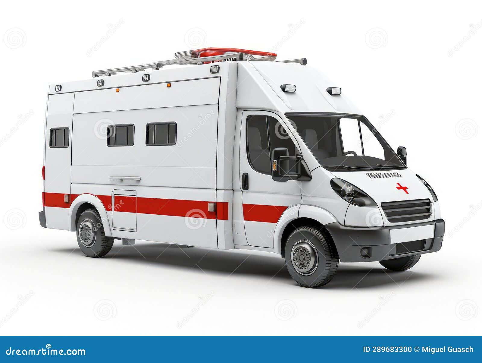 Ambulance Isolated from the Background Stock Illustration ...