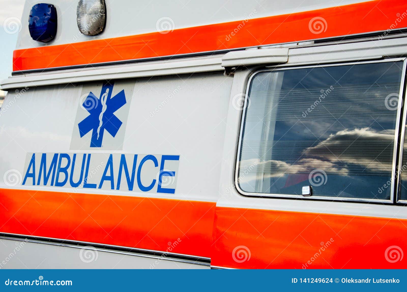 Ambulance Logo on Car stock photo. Image of emergency - 141249624