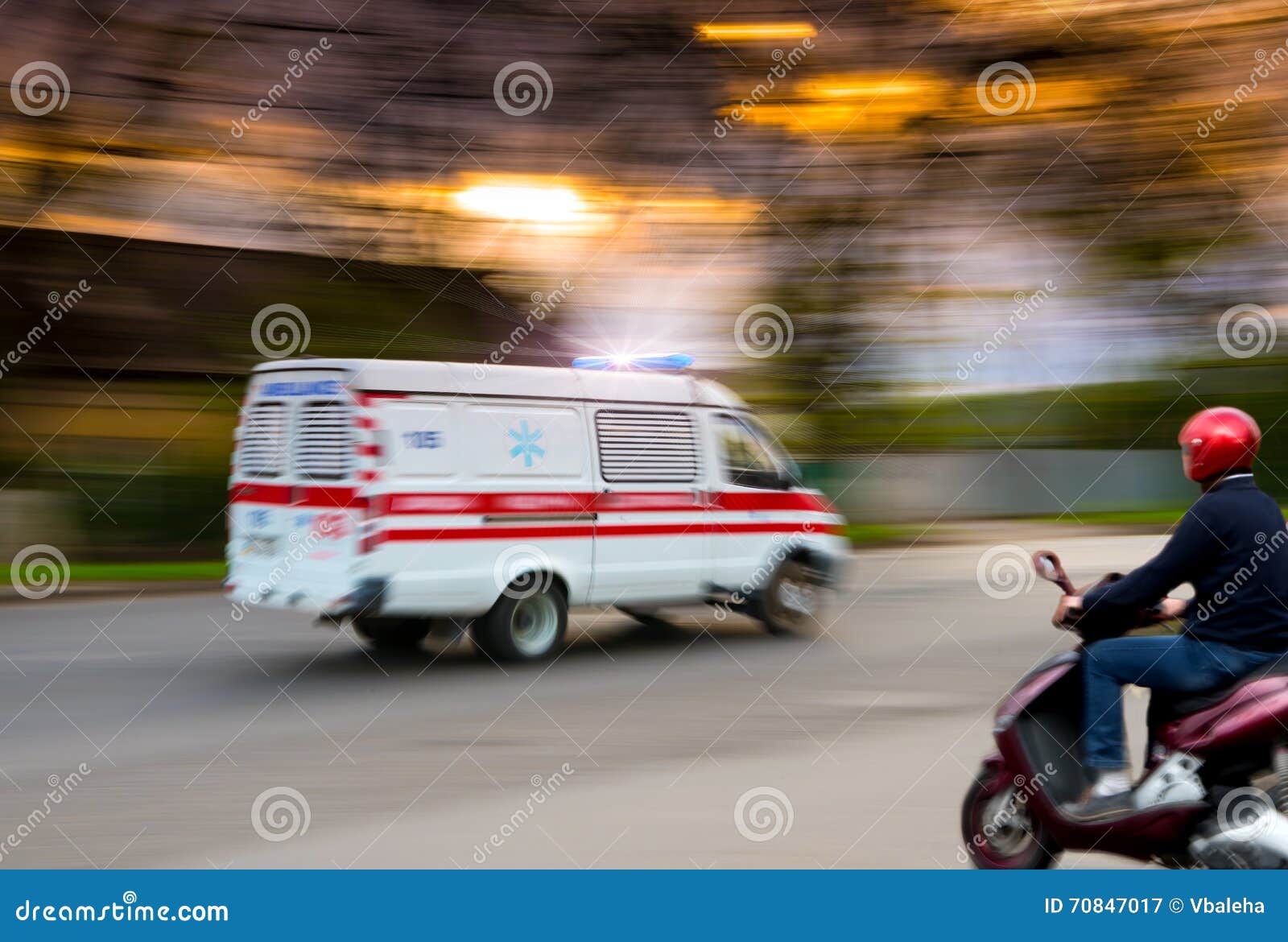Ambulance in motion stock image. Image of injury, danger - 70847017