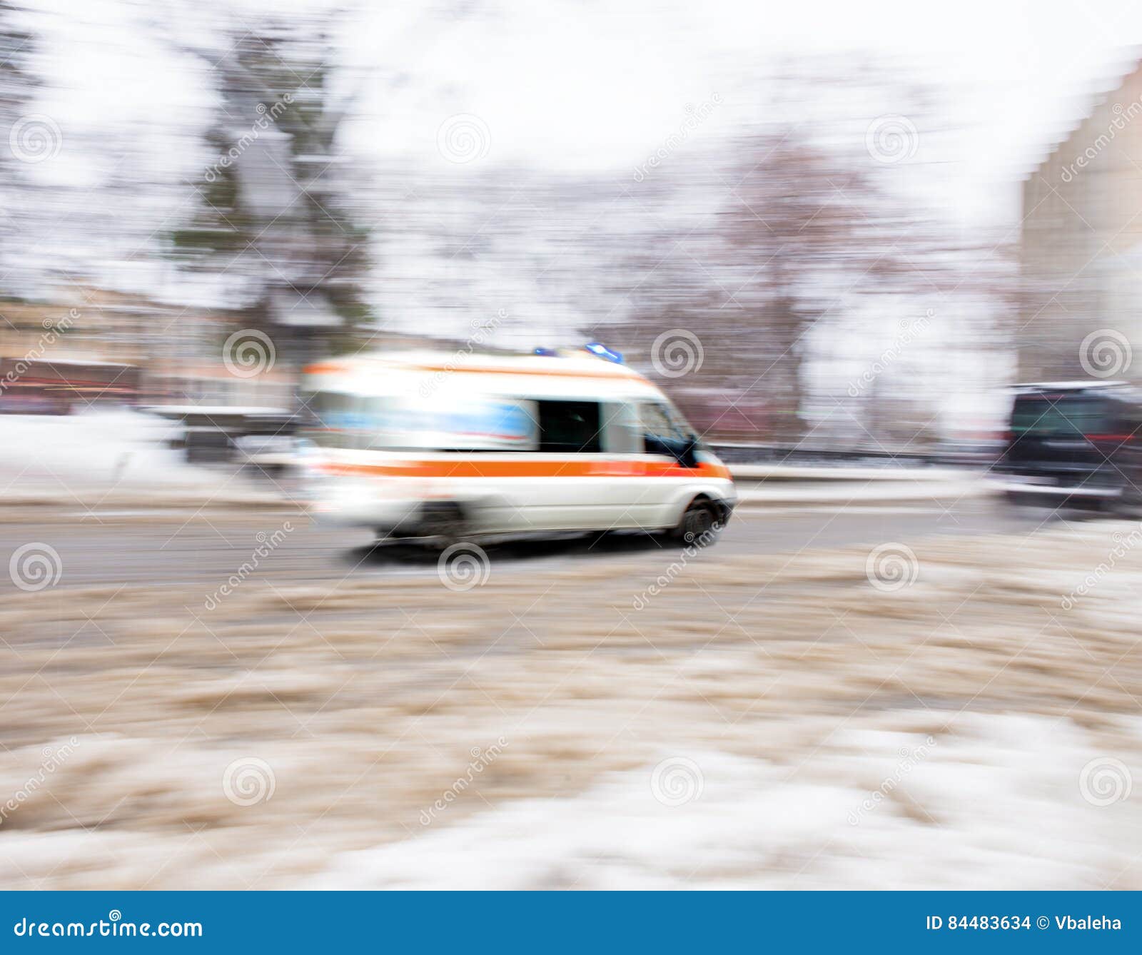 Ambulance in motion stock photo. Image of insurance, paramedic - 84483634
