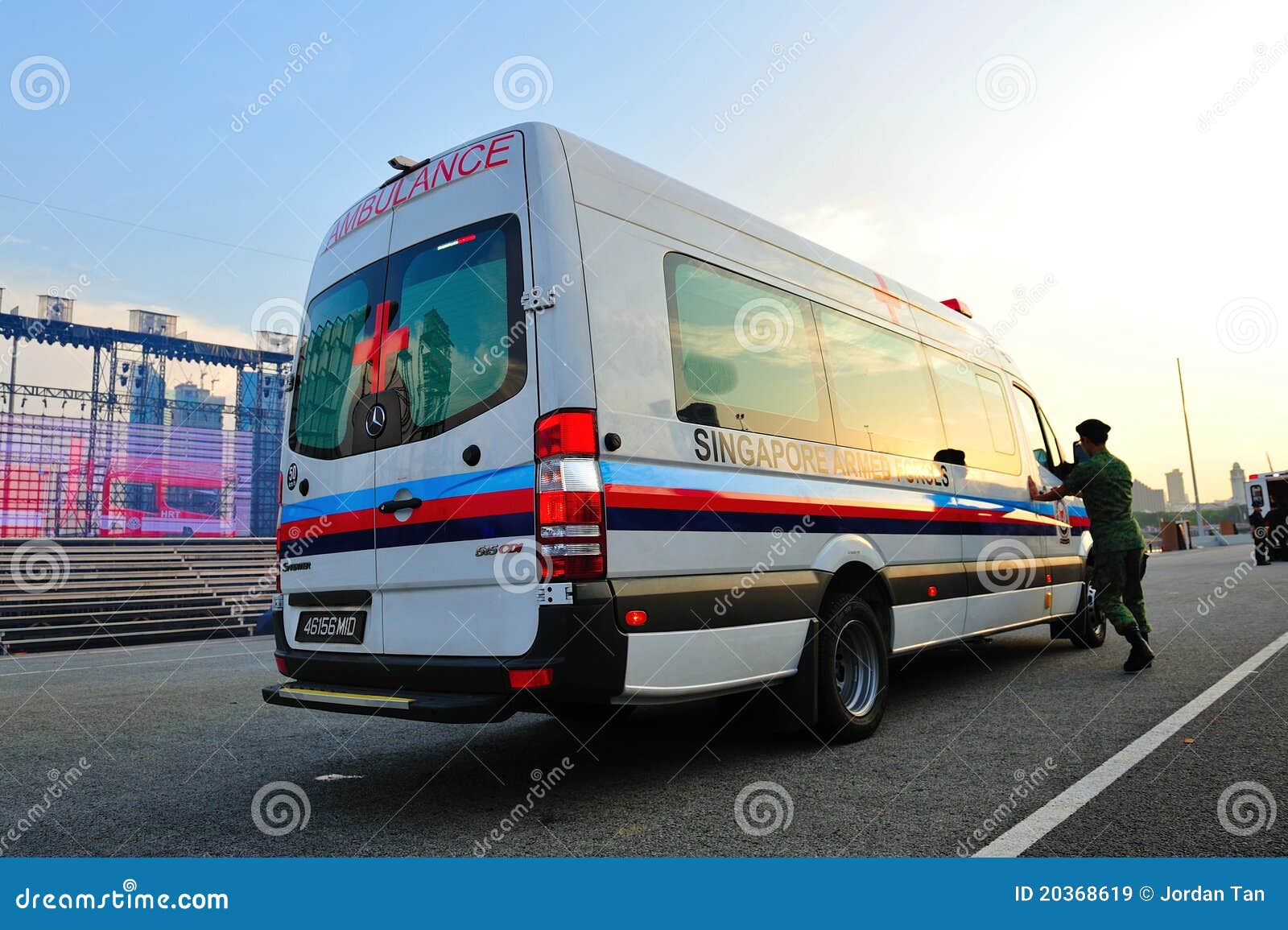 Ambulance at NDP 2011 editorial stock image. Image of defense - 20368619