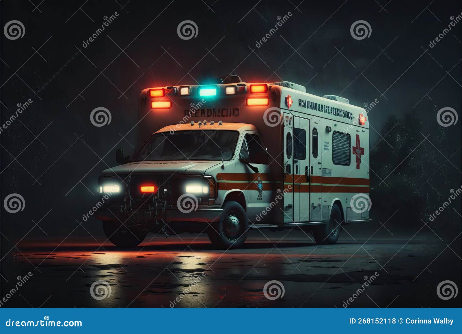Ambulance Driving At Night