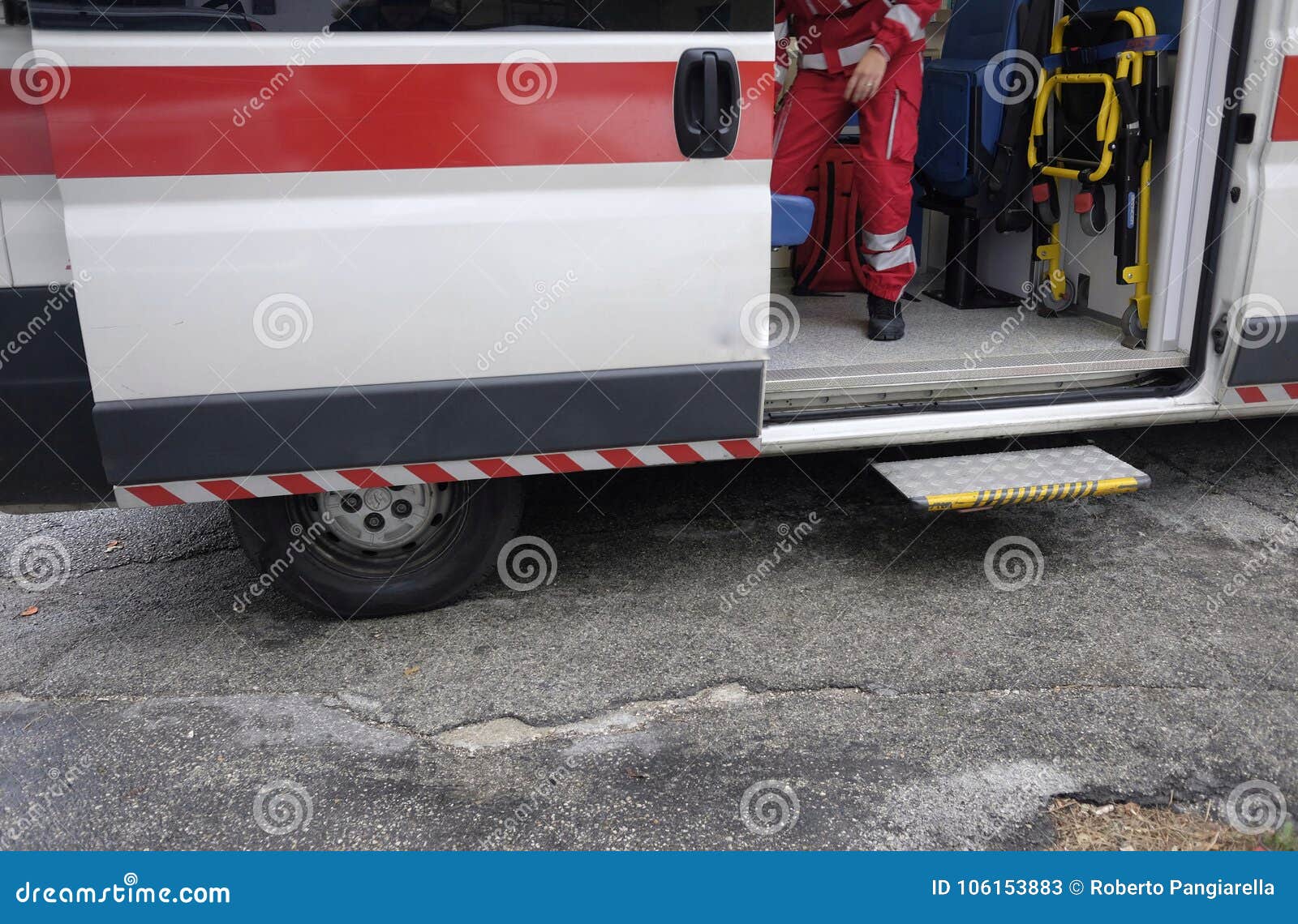 Ambulance open stock image. Image of emergency, assistance - 106153883