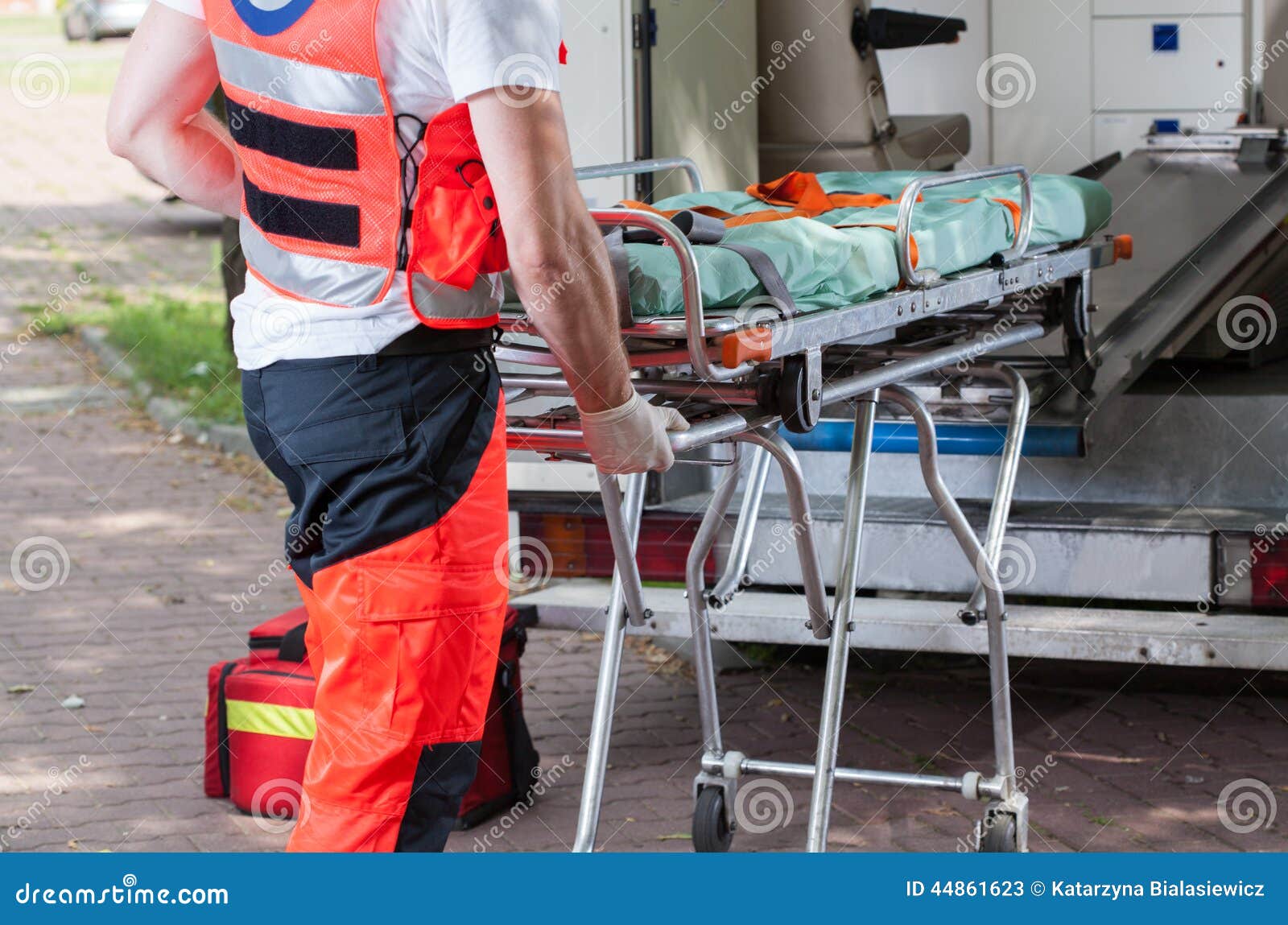 Ambulance and paramedic stock image. Image of injury - 44861623