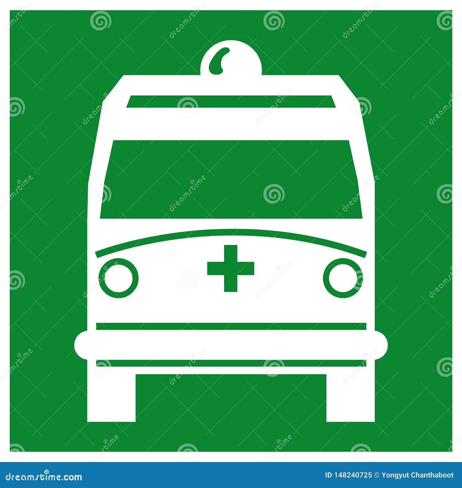 Ambulance Pick Up Point Symbol Sign,Vector Illustration, Isolate on ...