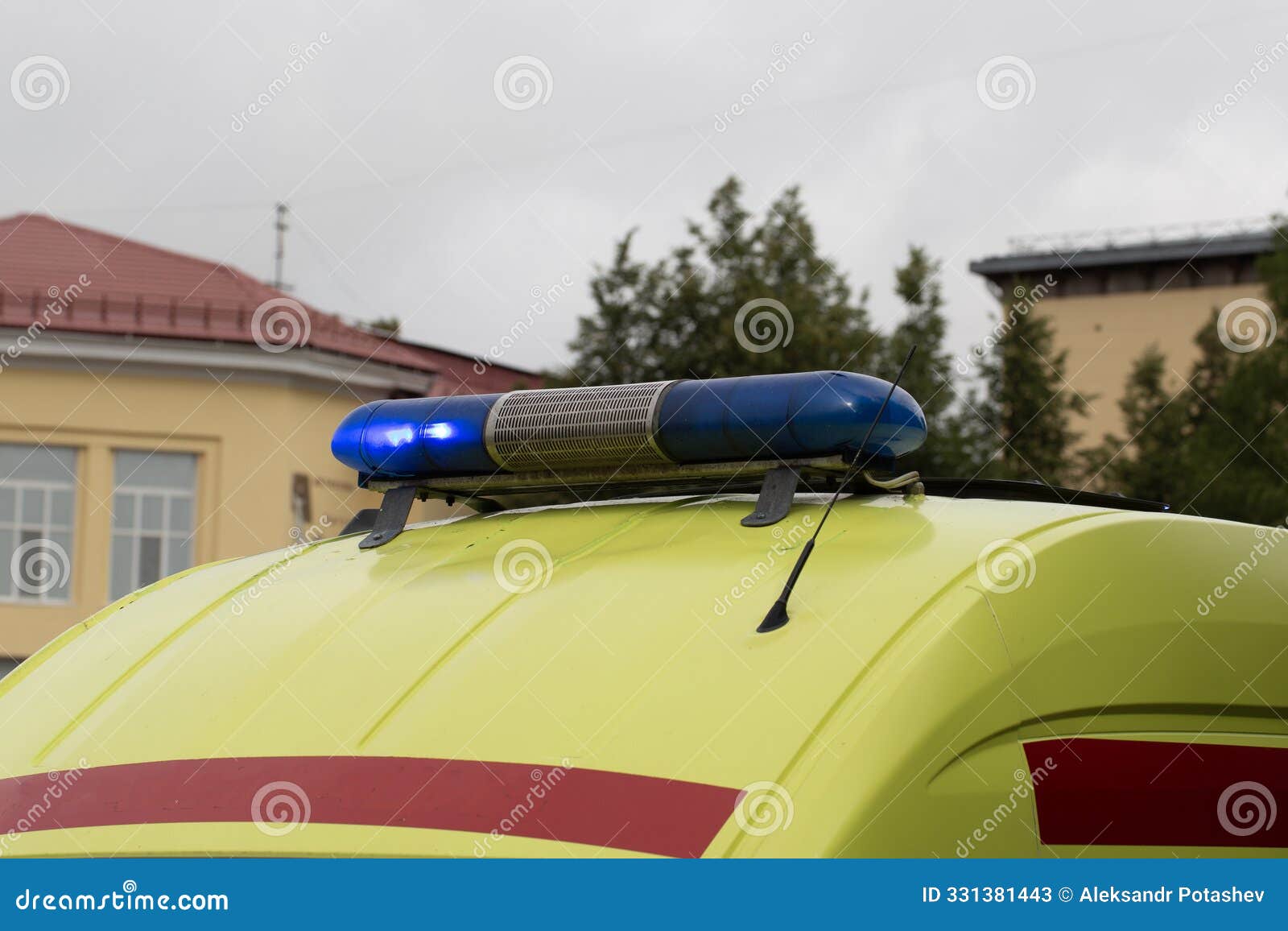 An Ambulance. a Rapid Response Vehicle in Case of Deterioration of the ...