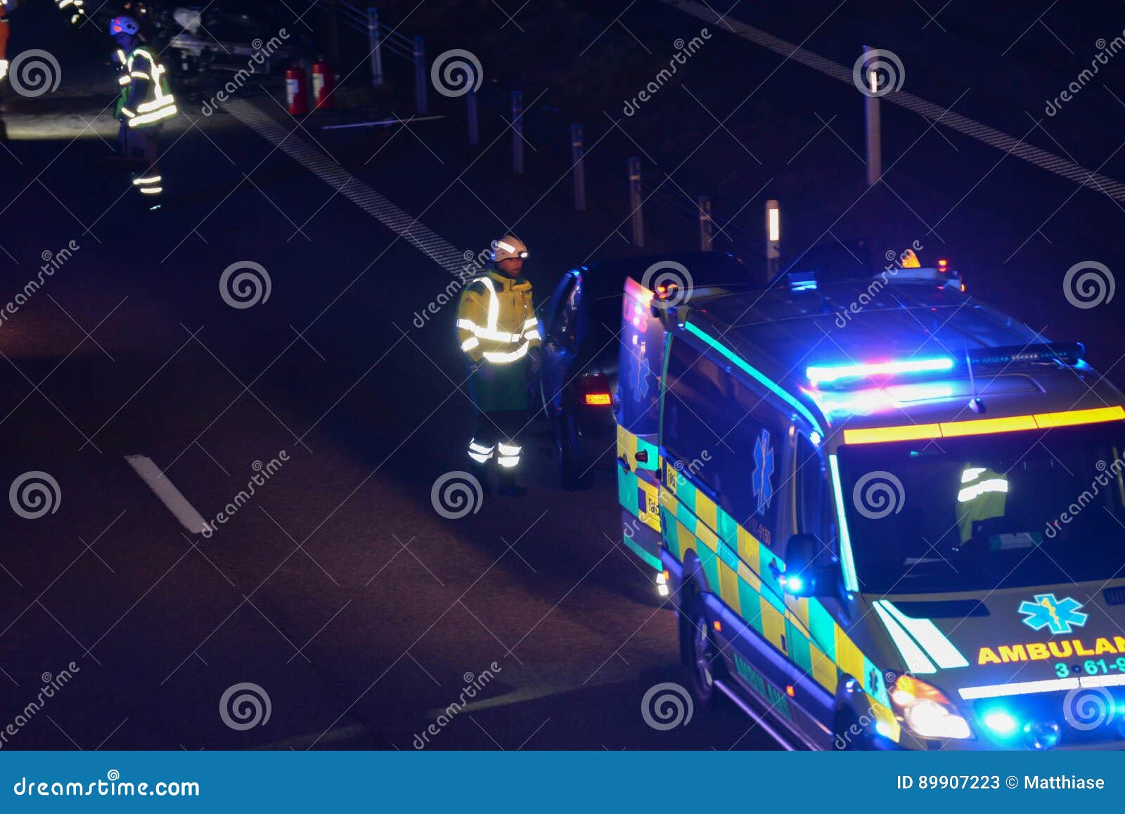 Ambulance on road stock image. Image of vehicles, vehicle - 89907223
