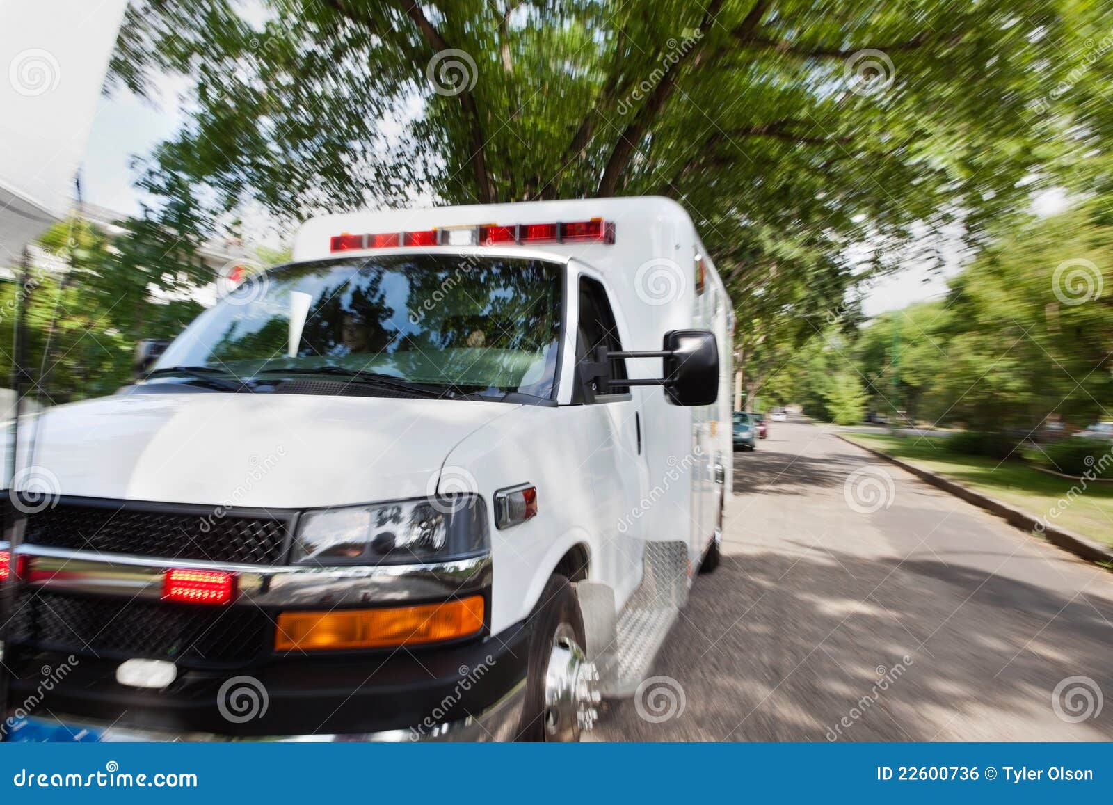 Ambulance on Street stock photo. Image of occupation - 22600736
