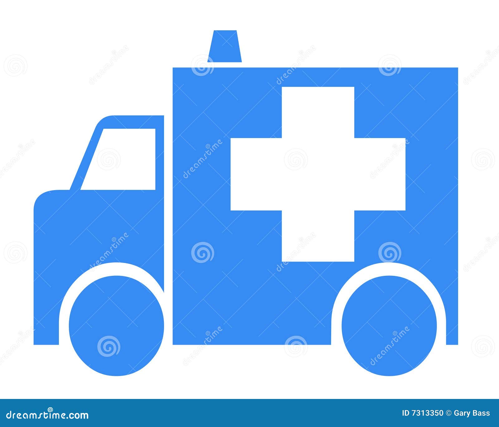 Ambulance symbol stock illustration. Image of ambulance - 7313350