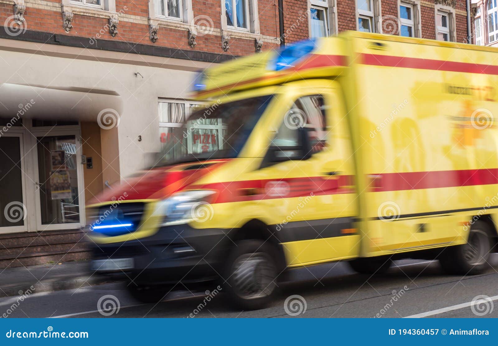 Ambulance in Use in Germany Stock Image - Image of hospital, paramedic ...