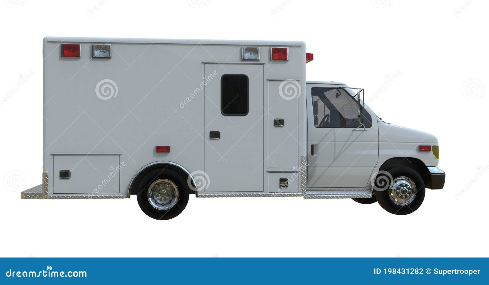 Ambulance Van Isolated on White Stock Photo - Image of care, automobile ...