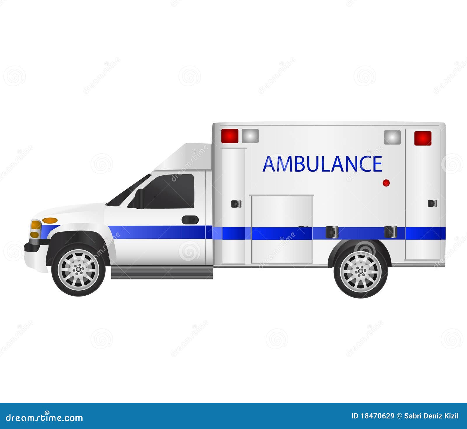 Ambulance vector stock vector. Illustration of lorry - 18470629