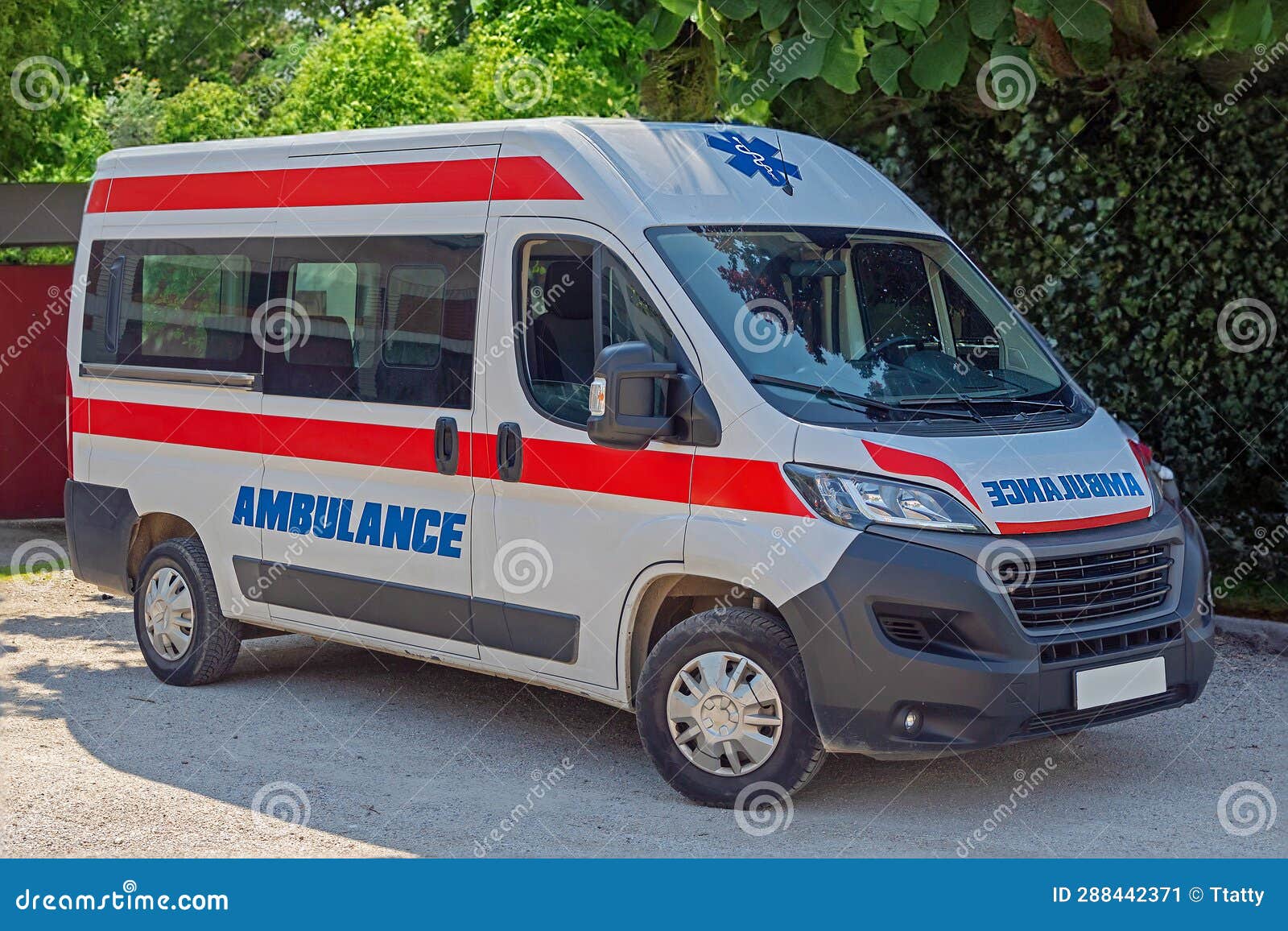 Ambulance vehicle outside stock image. Image of outdoor - 288442371