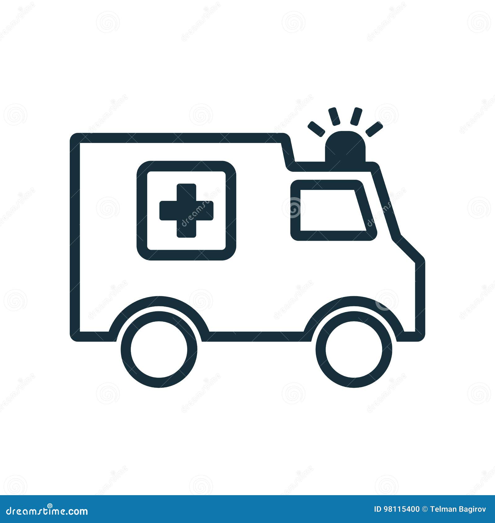 Ambulanza van icon medico illustrazione di stock. Illustrazione di cura ...