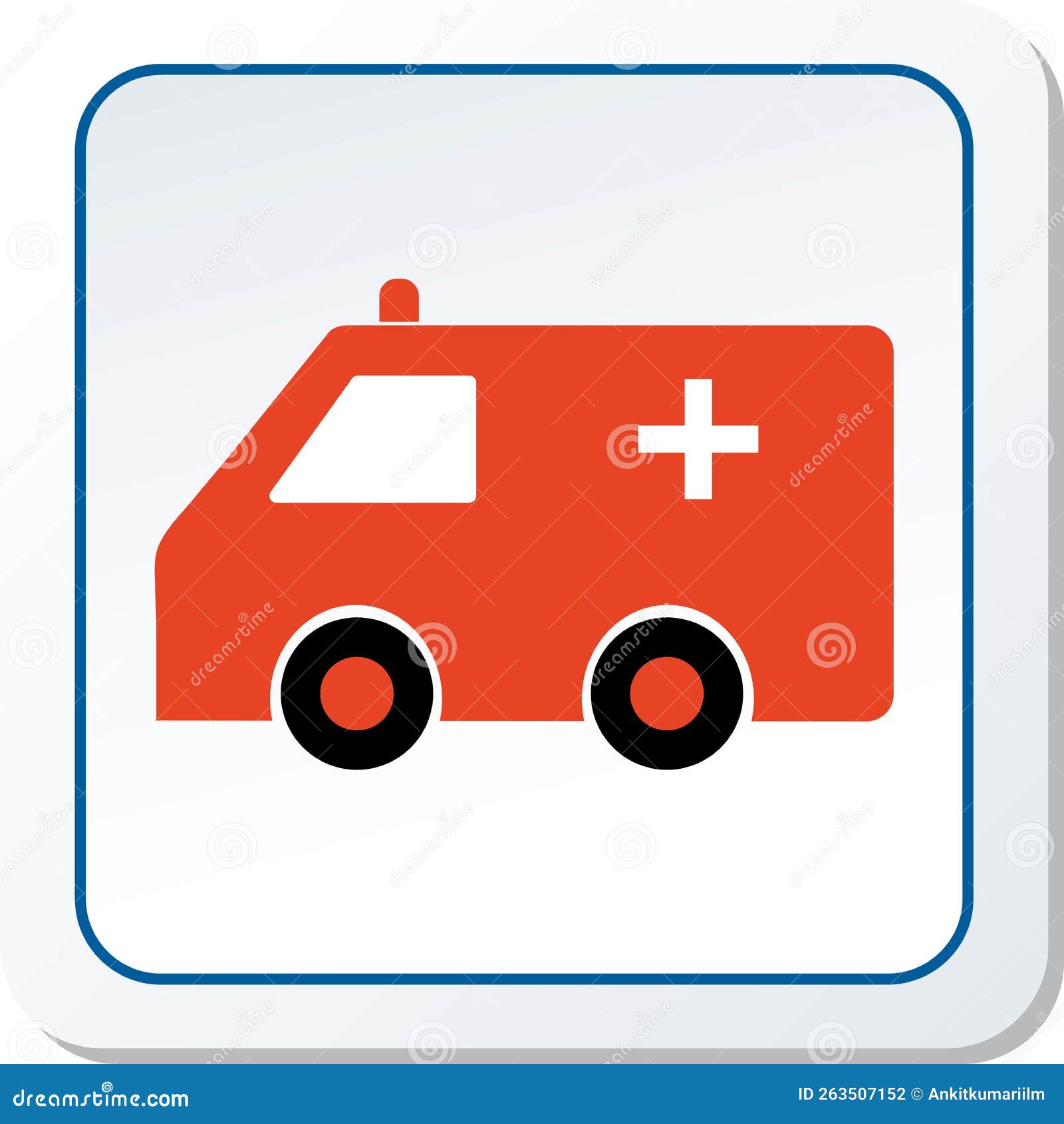 Medical Ambulance Icon Vector Graphical Representation Stock Vector ...