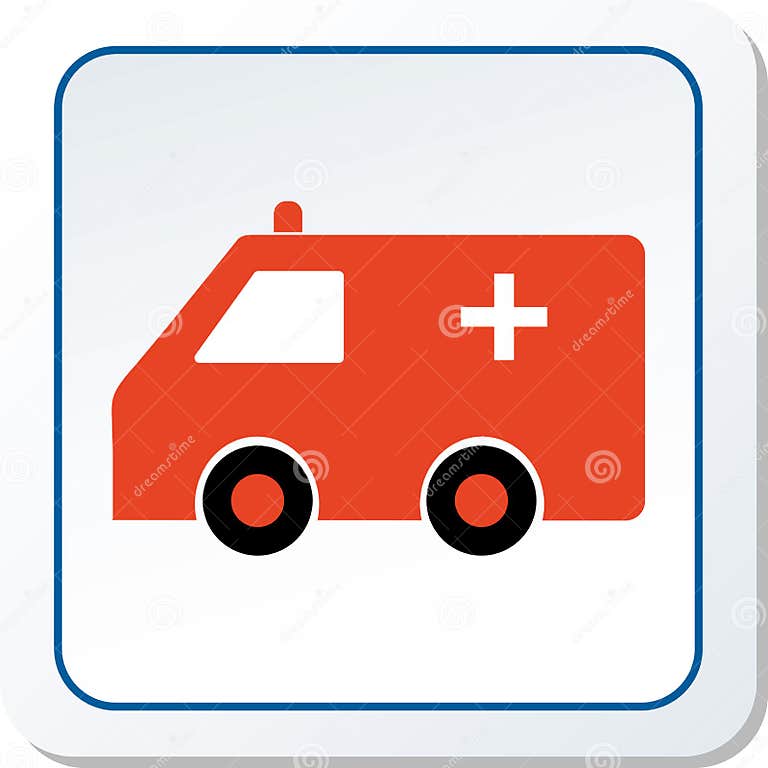 Medical Ambulance Icon Vector Graphical Representation Stock Vector - Illustration of paramedic ...