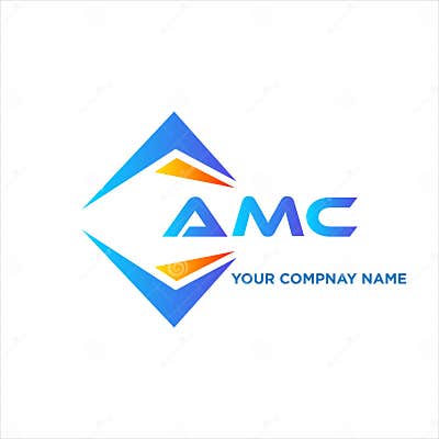 AMC Abstract Technology Logo Design on White Background. AMC Creative ...
