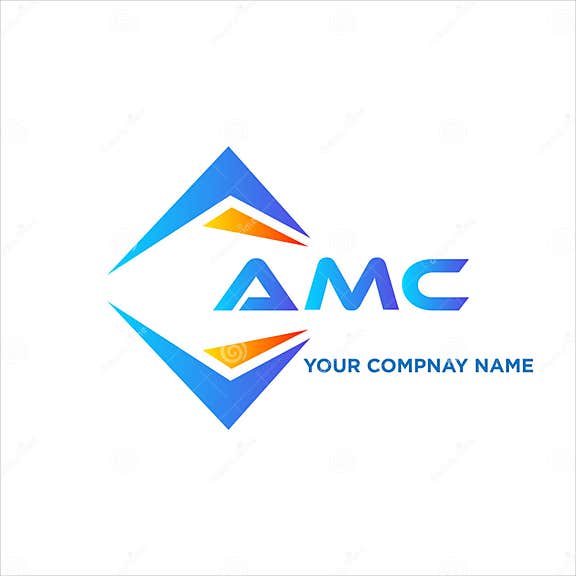 AMC Abstract Technology Logo Design on White Background. AMC Creative ...
