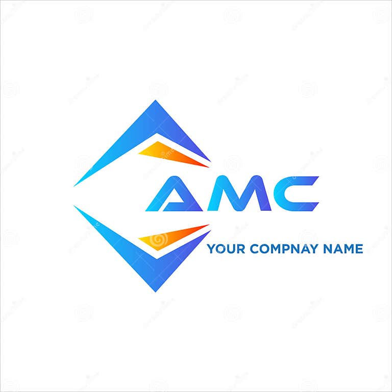 AMC Abstract Technology Logo Design on White Background. AMC Creative ...