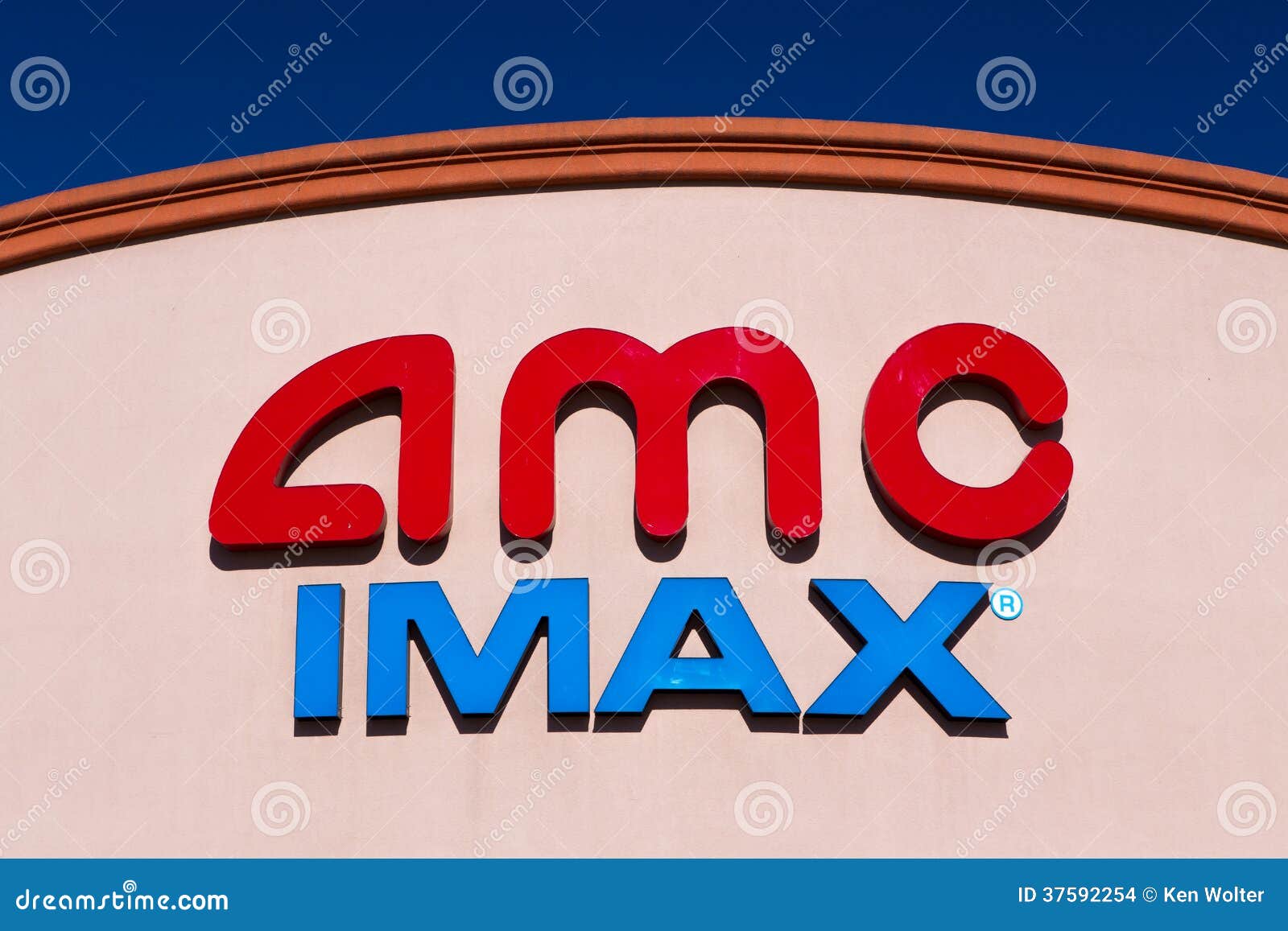 AMC IMAX Movie Theater editorial stock image. Image of dark - 37592254