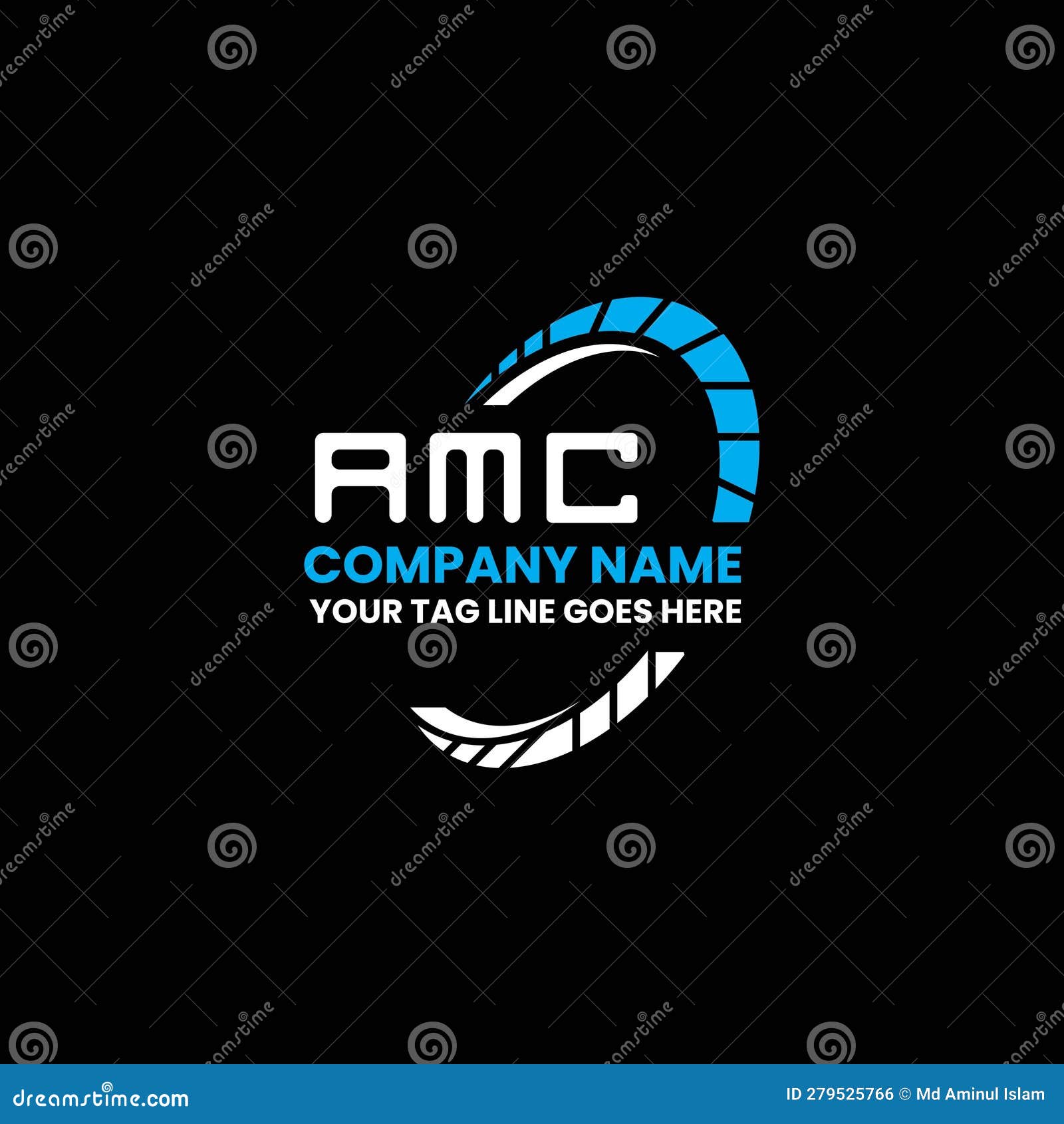 AMC Letter Logo Creative Design with Vector Graphic, AMC Stock ...