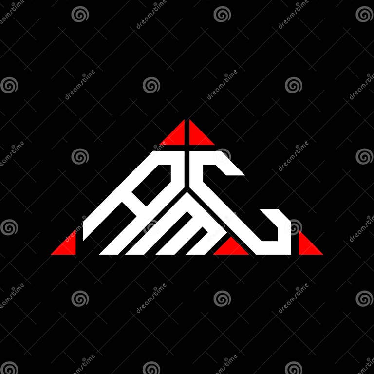 AMC Letter Logo Creative Design with Vector Graphic, Stock Vector ...