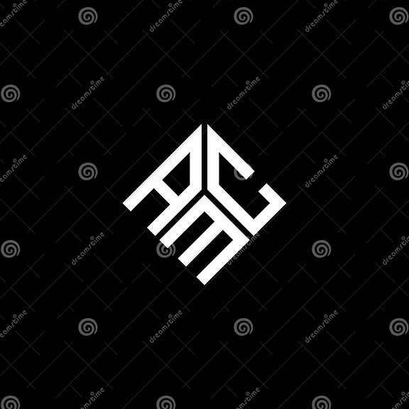 AMC Letter Logo Design on Black Background. AMC Creative Initials ...