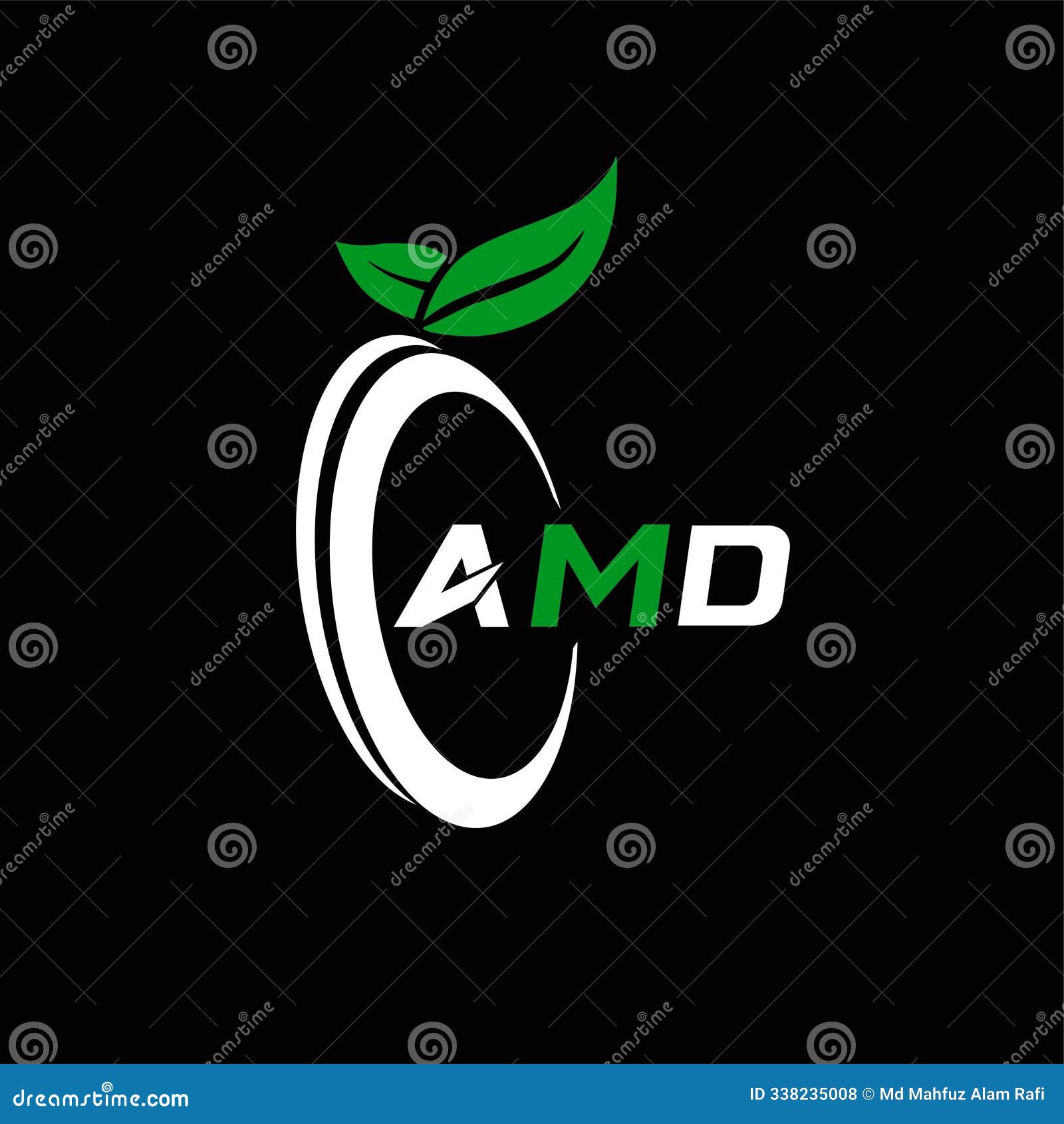 AMD Creative Minimalist Letter Logo. AMD Unique Vector Initials ...