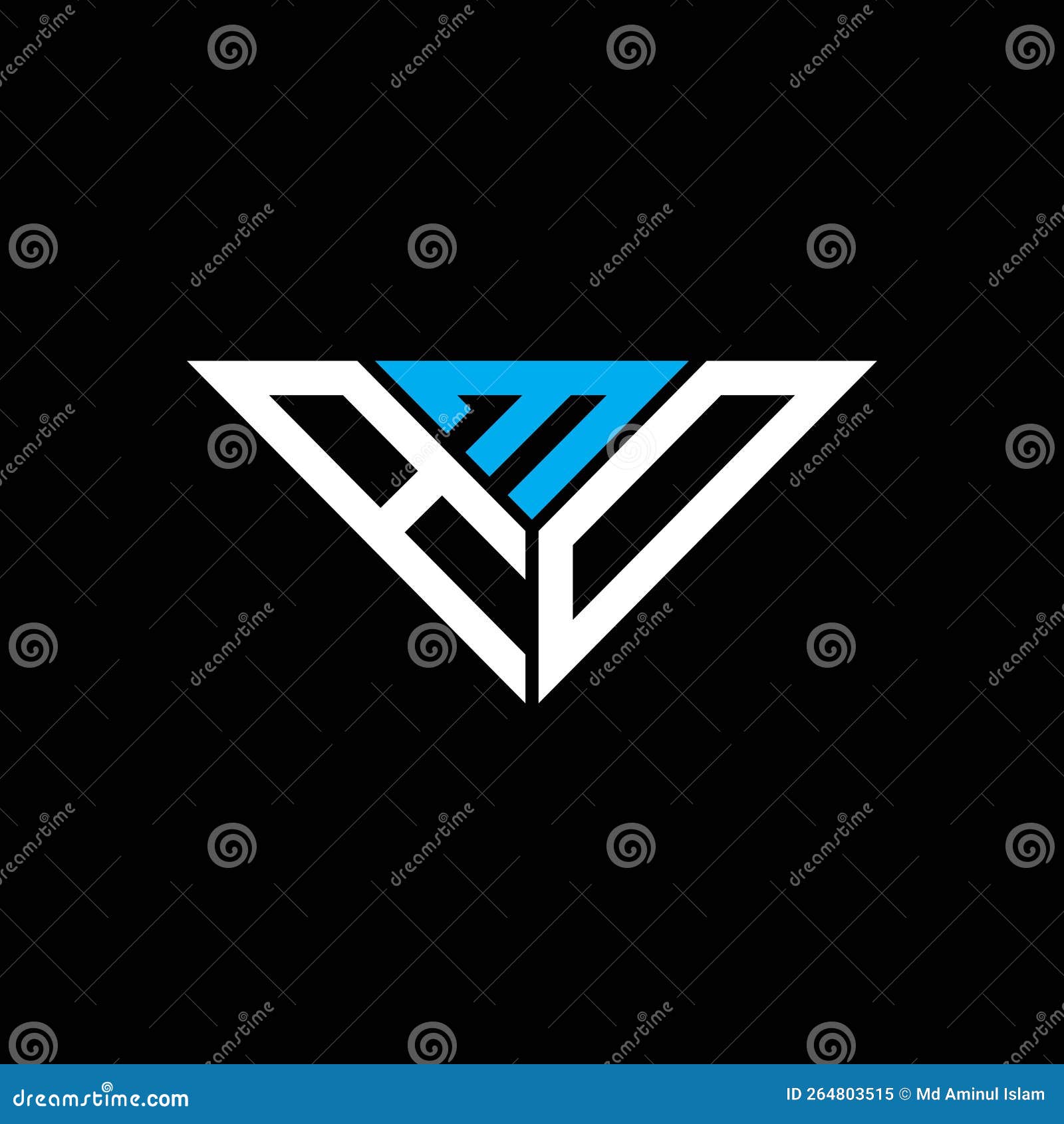 AMD Letter Logo Creative Design with Vector Graphic, Stock Vector ...