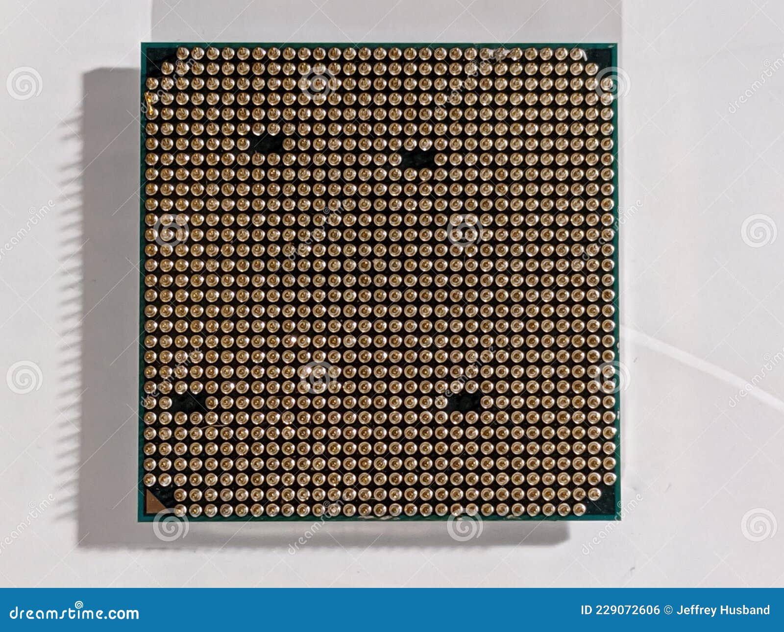 AMD pin setup on processor stock photo. Image of lighting - 229072606