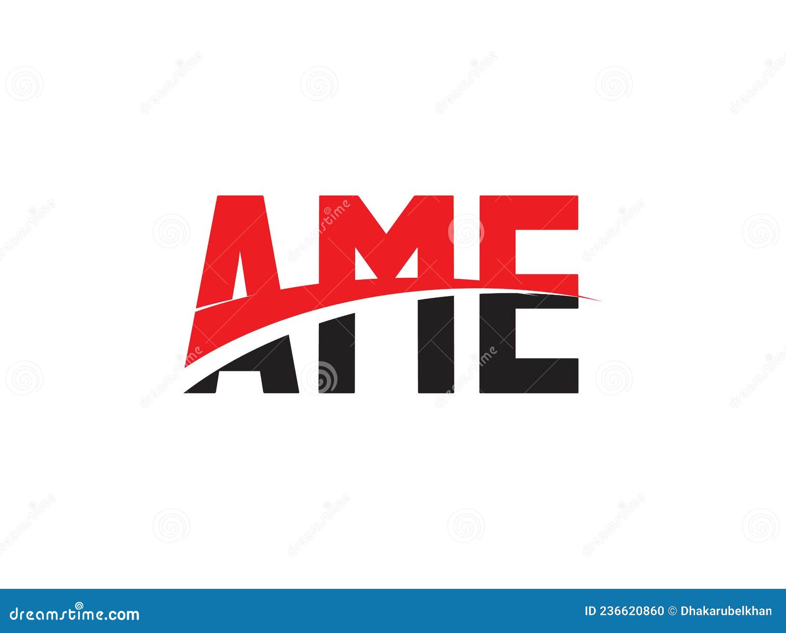 AME Letter Initial Logo Design Vector Illustration Stock Vector ...