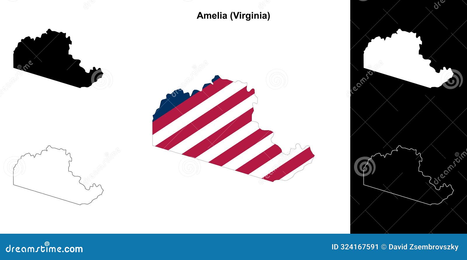 Amelia outline map stock illustration. Illustration of border - 324167591