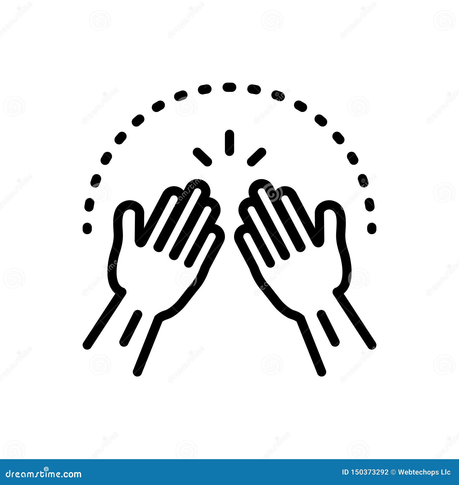 Black Solid Icon for Amen, Hands and Pray Stock Vector - Illustration ...