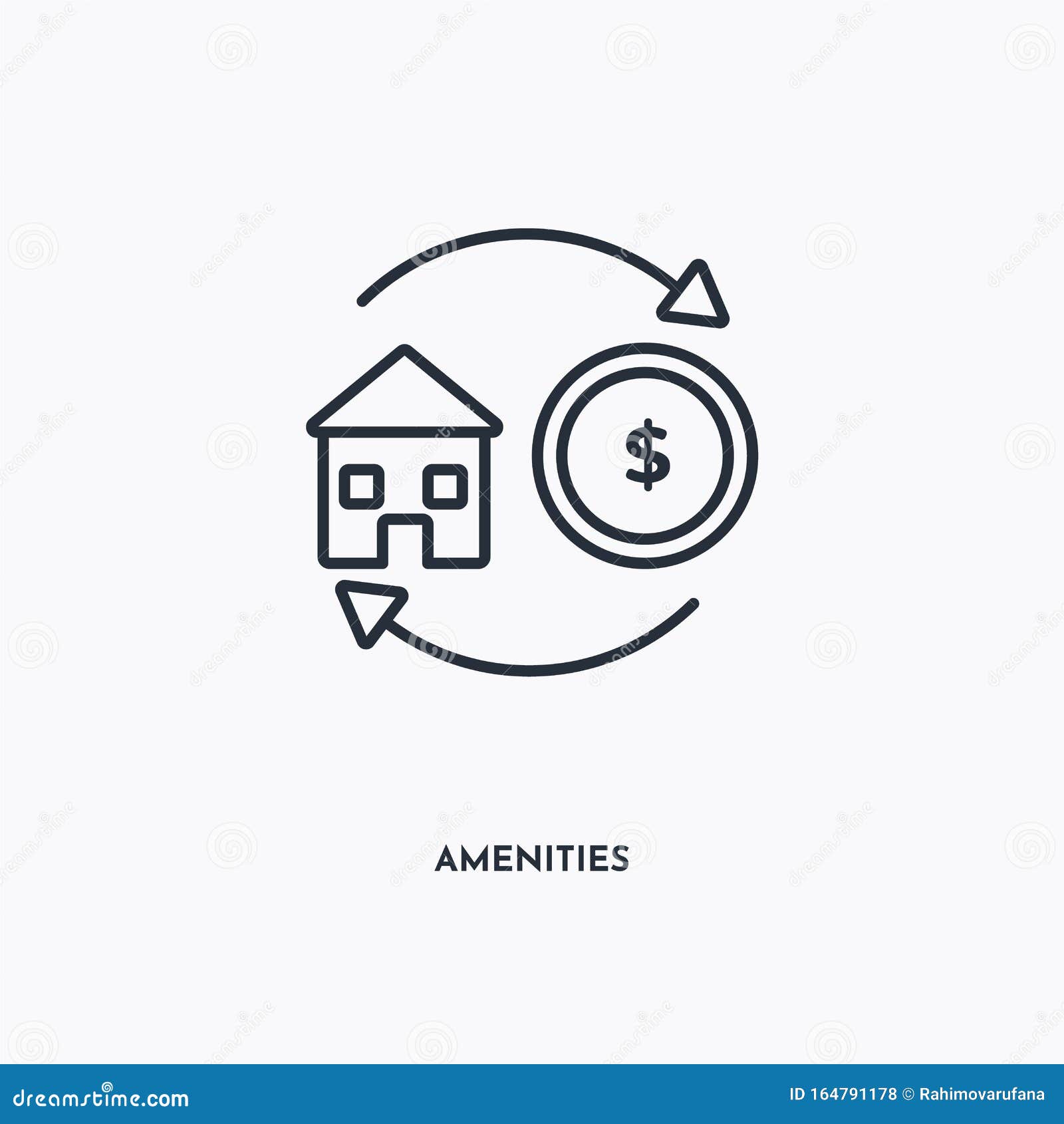 Amenities Outline Icon. Simple Linear Element Illustration. Isolated ... Amenities Outline Icon. Simple Linear Element Illustration. Isolated ...