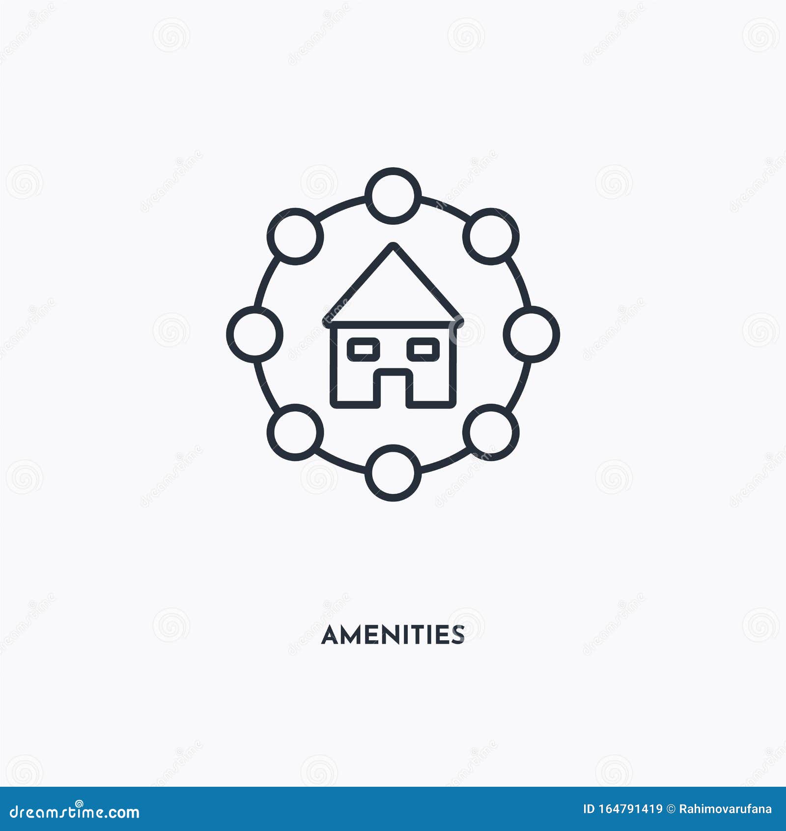 Amenities Outline Icon. Simple Linear Element Illustration. Isolated ... Amenities Outline Icon. Simple Linear Element Illustration. Isolated ...