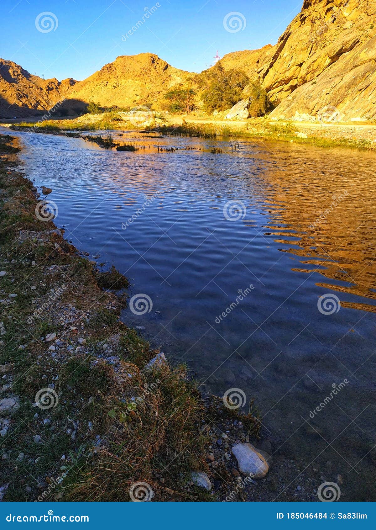 Amerat Wadi, Muscat, Oman stock photo. Image of shore - 185046484