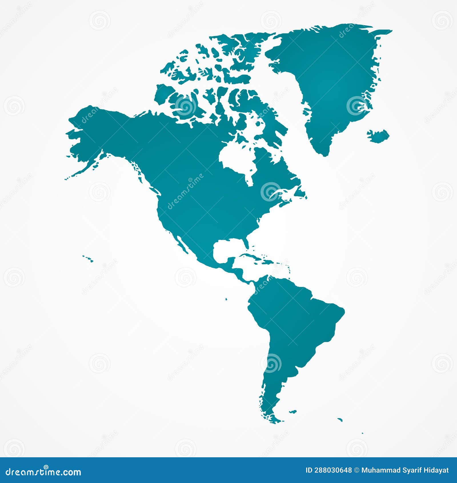 America continent map stock vector. Illustration of south - 288030648