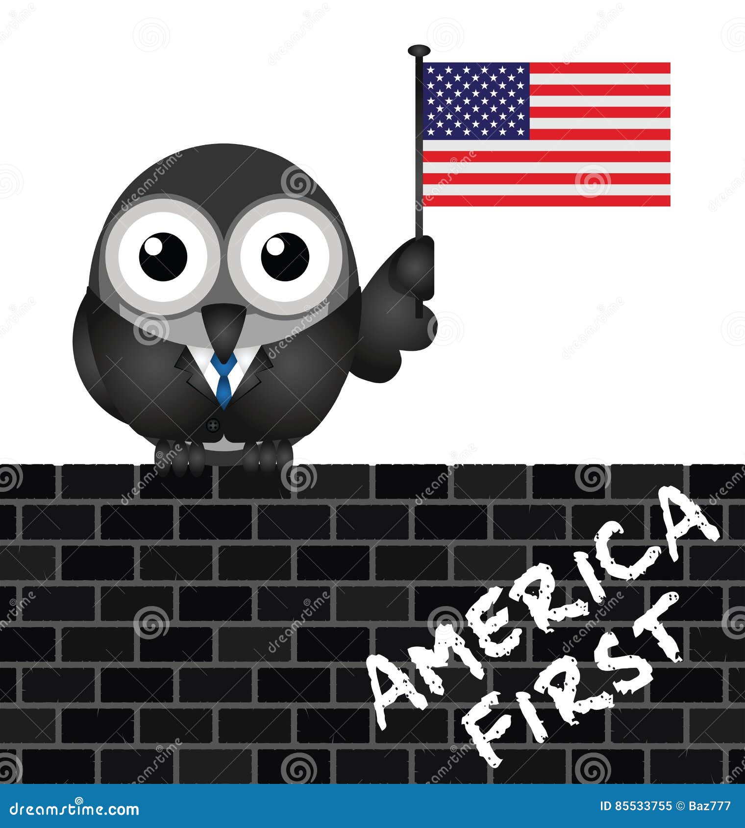 America First pledge stock vector. Illustration of perched - 85533755