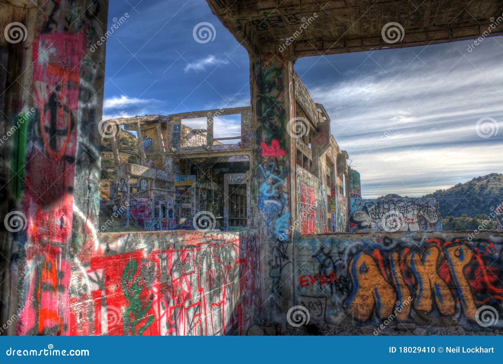 Graffiti With A Window In Lima, Peru Editorial Image | CartoonDealer ...