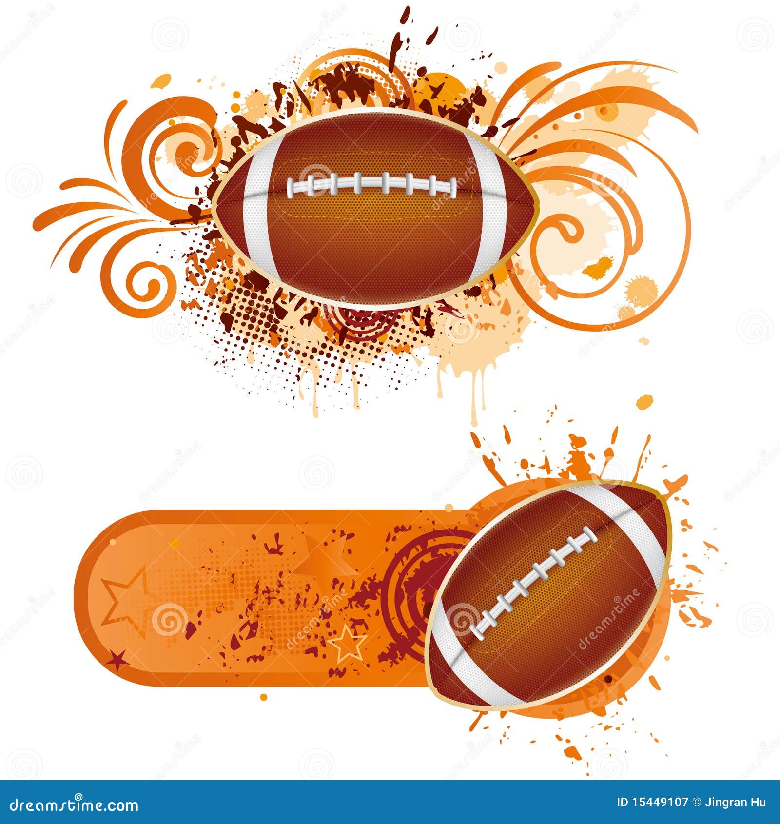 Football Design - Vintage Vector Illustration | CartoonDealer.com #43971392