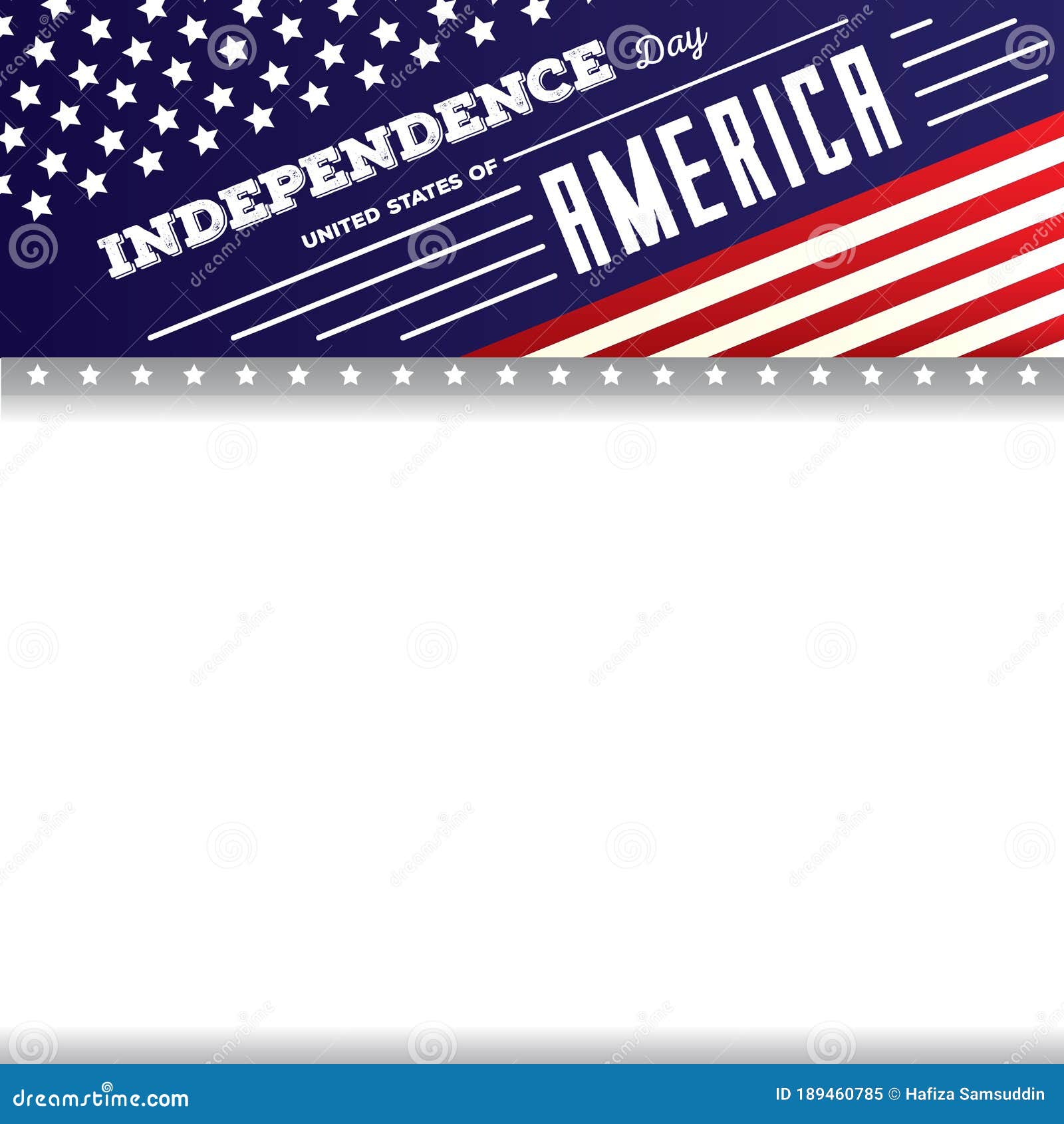 America Independence Day Card. Vector Illustration Decorative Design ...