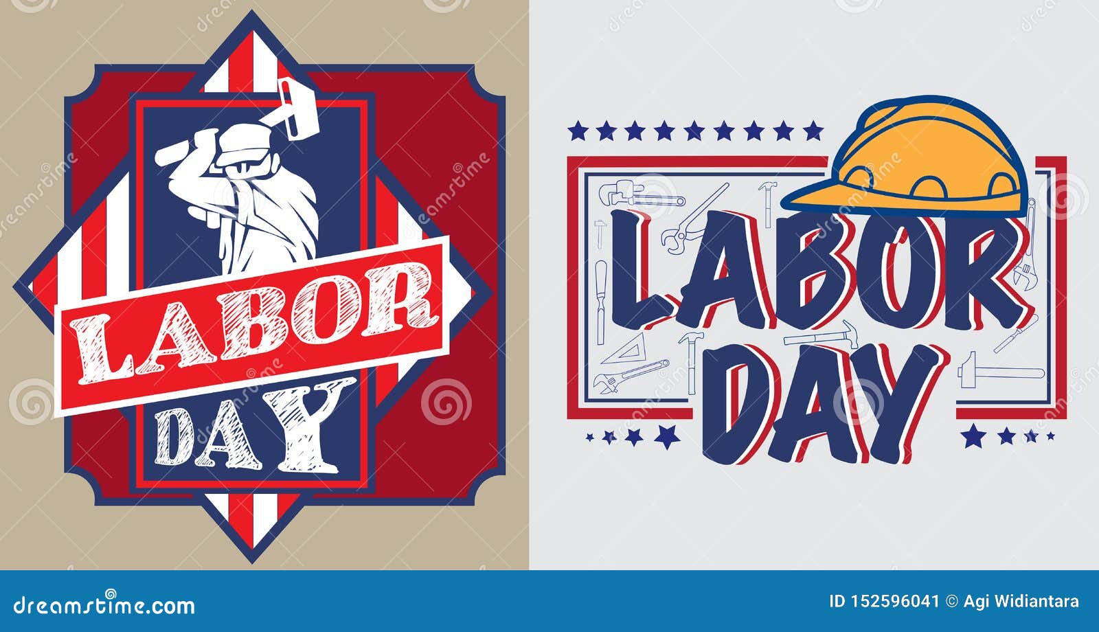 America Labor day poster stock image. Image of national - 152596041