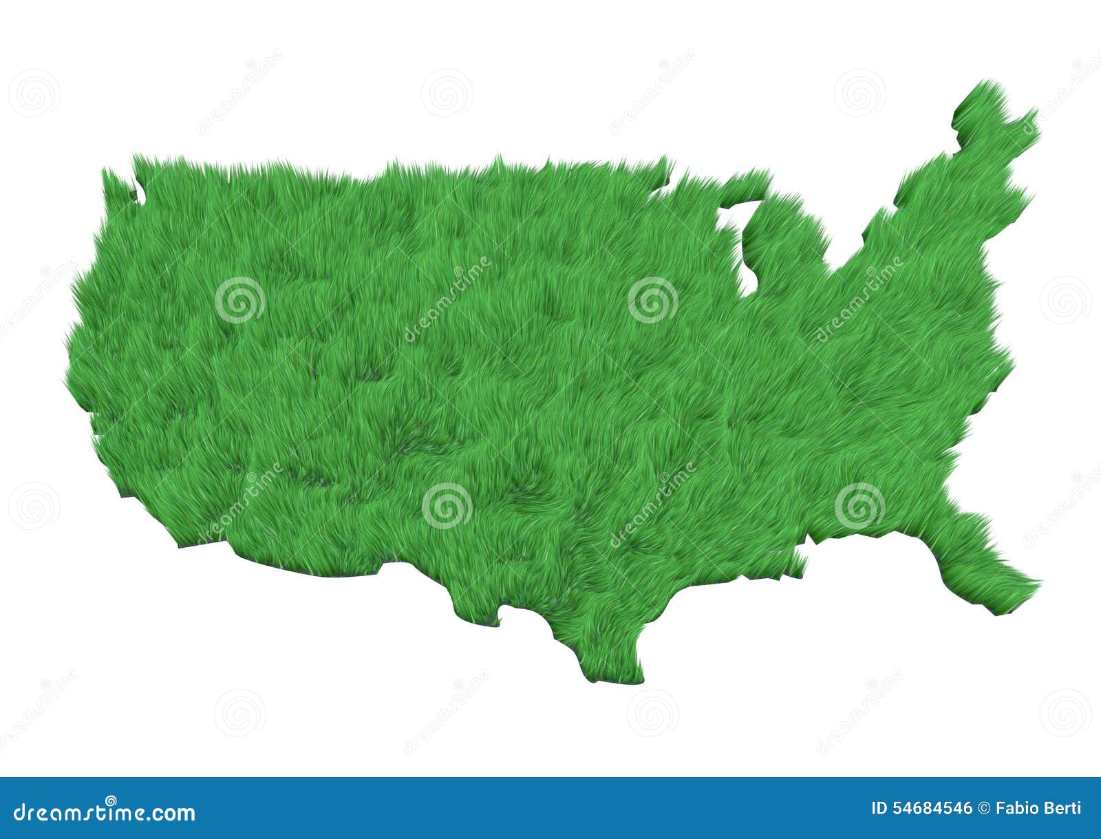 America made with grass stock illustration. Illustration of ecology ...