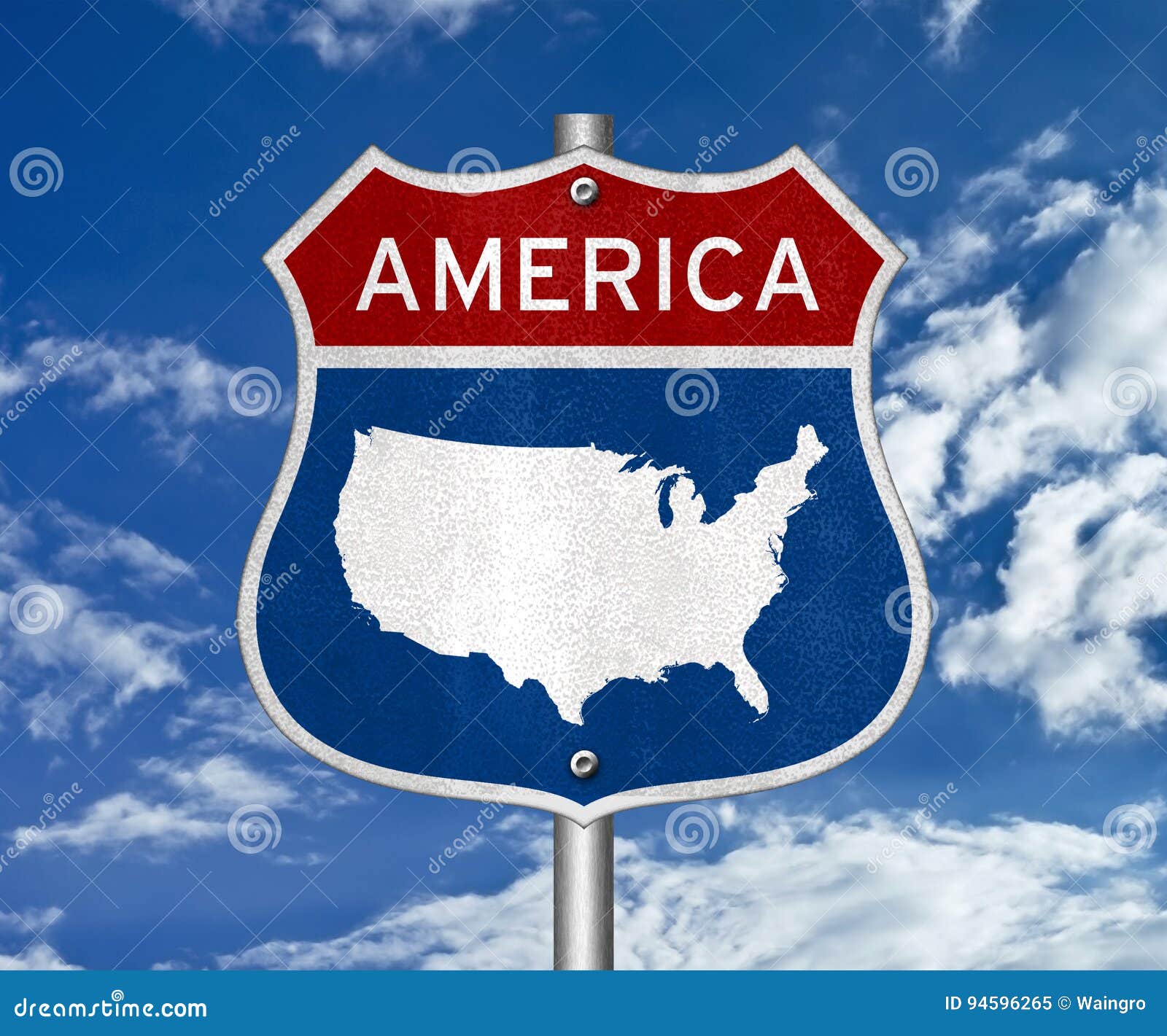 America map stock image. Image of united, country, trip - 94596265