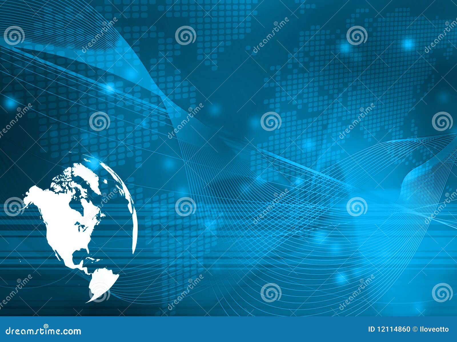 America map communication stock illustration. Illustration of ...