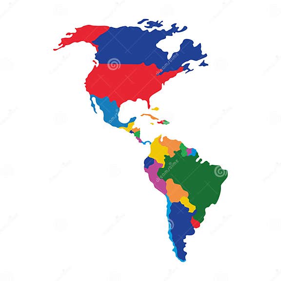 America map countries icon stock illustration. Illustration of globe ...